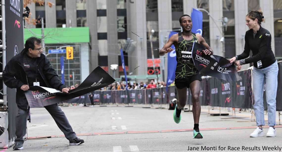 ADANE, KWAMBAI TAKE TCS TORONTO WATERFRONT MARATHON TITLES - runblogrun