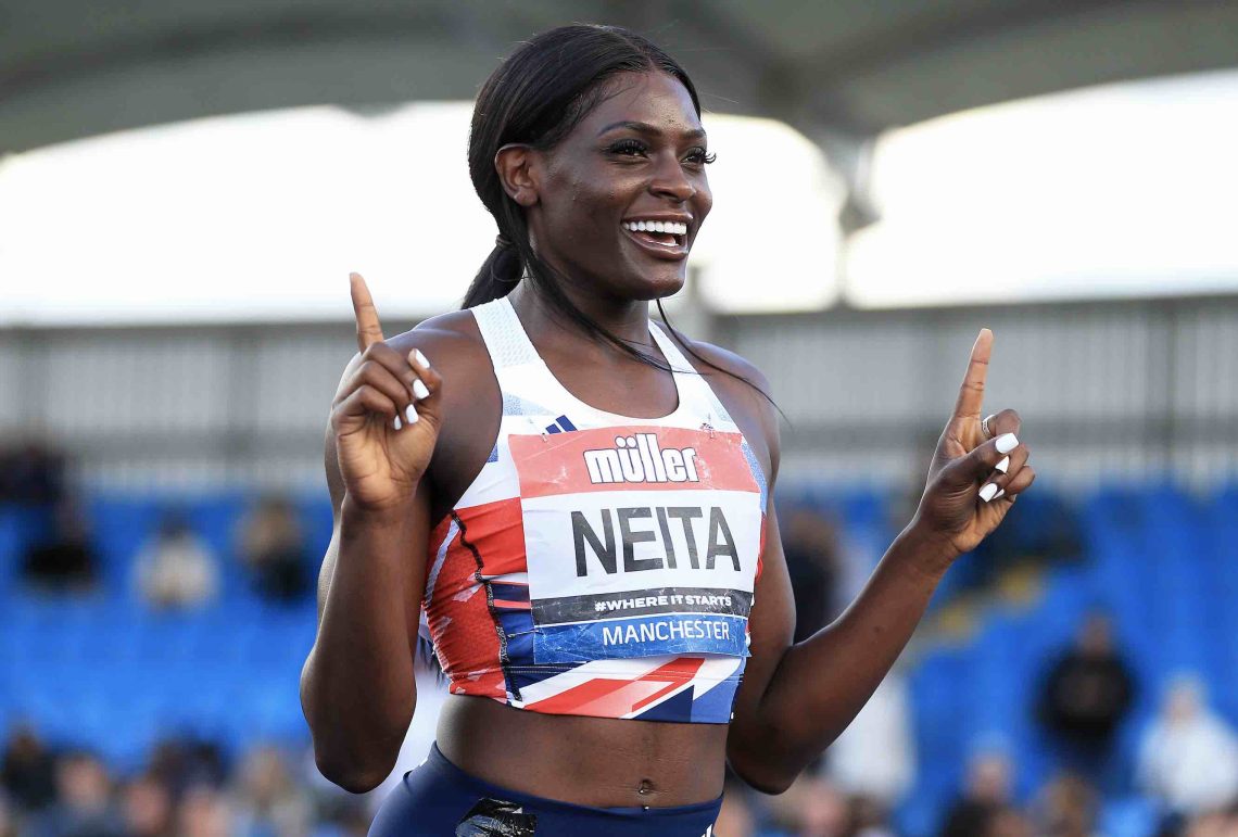 In the Mixed Zone with Daryll Neita (Budapest23) - runblogrun