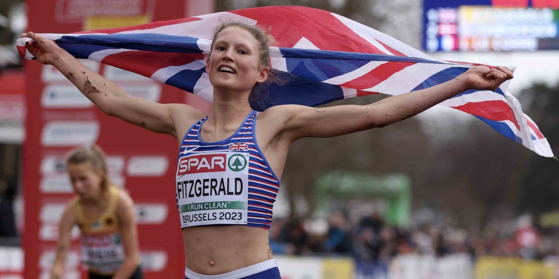 Innes FitzGerald – a green runner competing in Apeldoorn 2025 - runblogrun